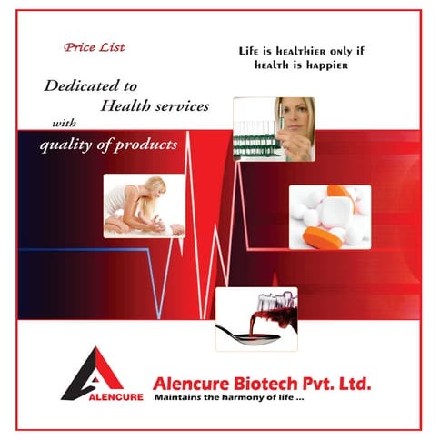 PHARMA CAPSULES AND TABLET By Alencure Biotech Private Limited | PDF