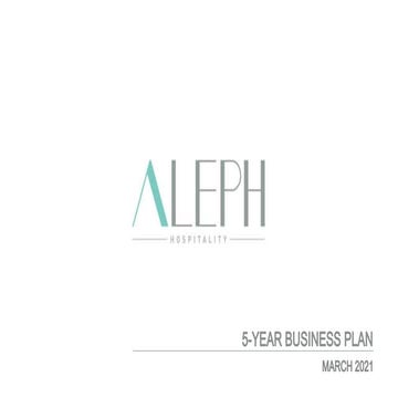 ALEPH HOSPITALITY - BUSINESS PLAN - 2021-02 v2.pptx | Human Resources ...
