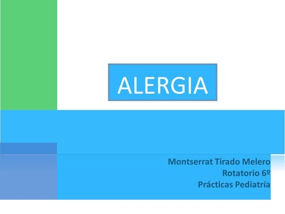 Alergia. Folleto informativo SLaai para pacientes. | PDF