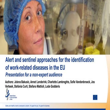 Alert and sentinel approaches for the identification of work-related ...