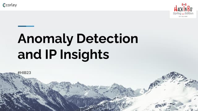 Anomaly Detection And Ip Insights 2023 06 10 Pdf