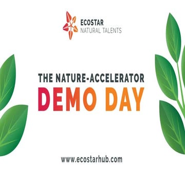 NATURE-ACCELERATOR | DEMO DAY 2018: Alessandro Leonardi pitch | PPTX
