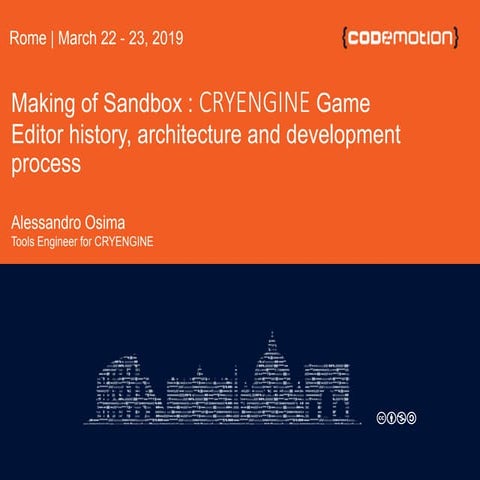 Alessandro Osima - Making of Sandbox : CryEngine Game Editor ...