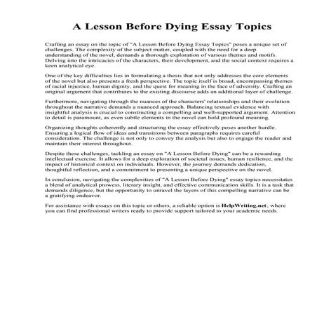 A Lesson Before Dying Essay Topics.pdf