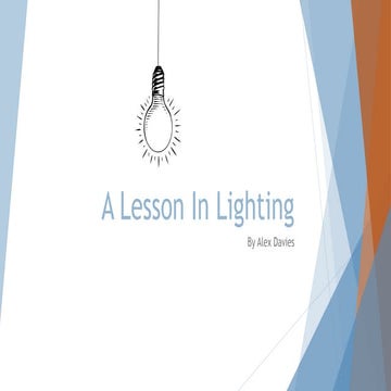 Three point lighting | PPT