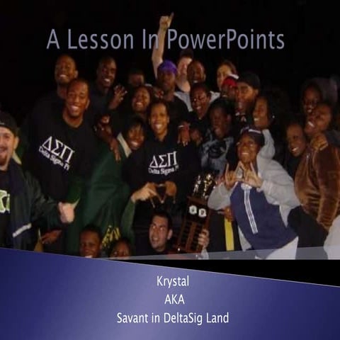A Lesson In Power Points | PPT