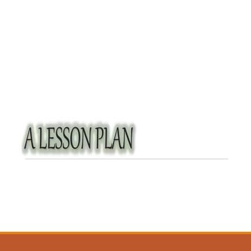 Lesson planning how to create it. SMART objectives | PPTX