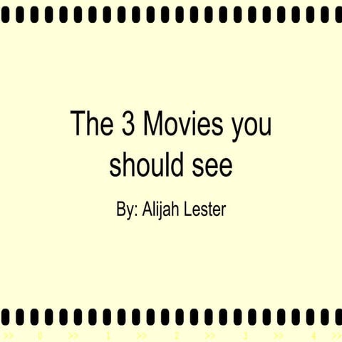 Movie Clips Comprehension | PPTX