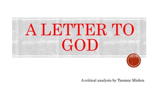A letter to God | PPT