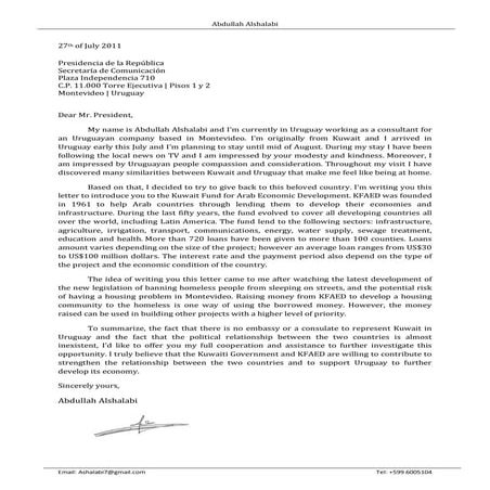 A letter to the president | PDF