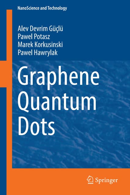 Graphene quantum dots Synthesis and Properties | PPT Graphene quantum dots Synthesis and Properties | PPT