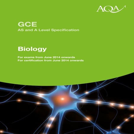 A level biology specification | PDF