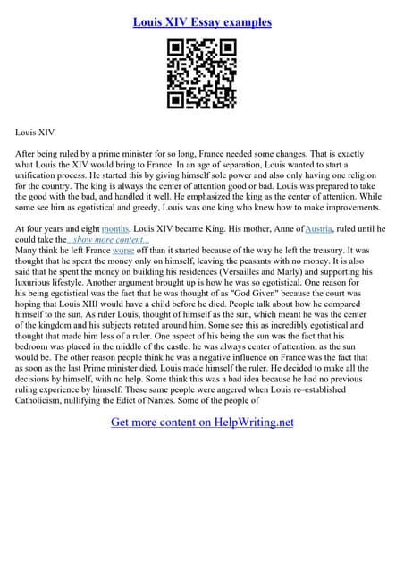 Sample Of A Critical Essay | PDF