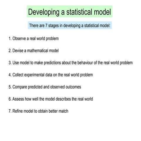 A Level Mathematics Statistical modelling.ppt