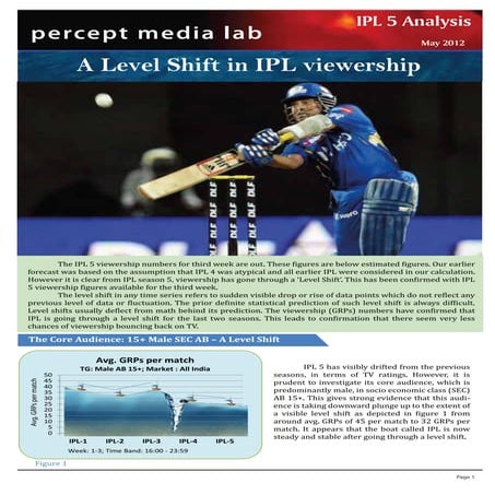 A Level Shift in IPL Viewership | PDF