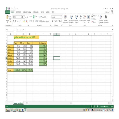 practica excel | PPT