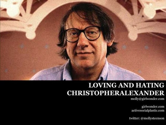 Analytical approach on design theories of christopher alexander | PPT