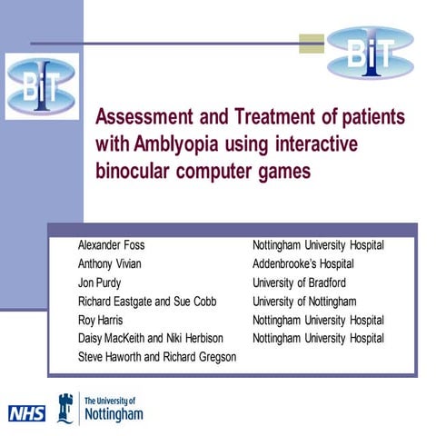 NAVP Treatment of Amblyopia | PPTX