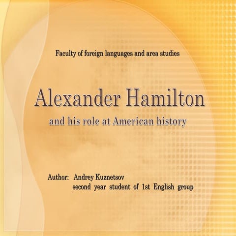 Alexander hamilton | PPT