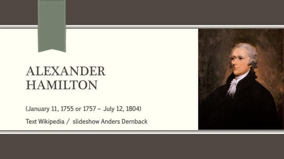 Alexander Hamilton | PPT