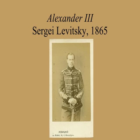 Alexander III, The Gentry, and Anton Chekhov | PPT