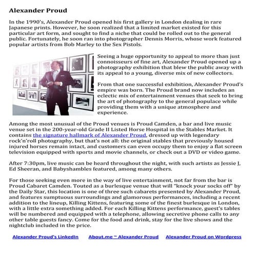 Alexander Proud presentations