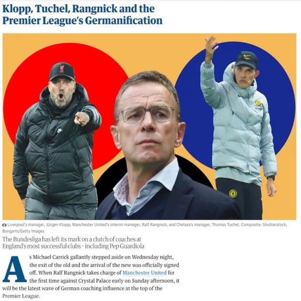 Klopp, Tuchel, Rangnick and the Premier League’s Germanification | PPT