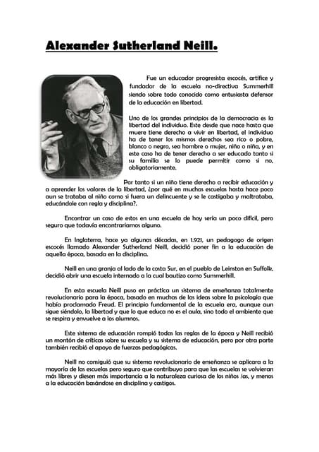 Alexander sutherland neill