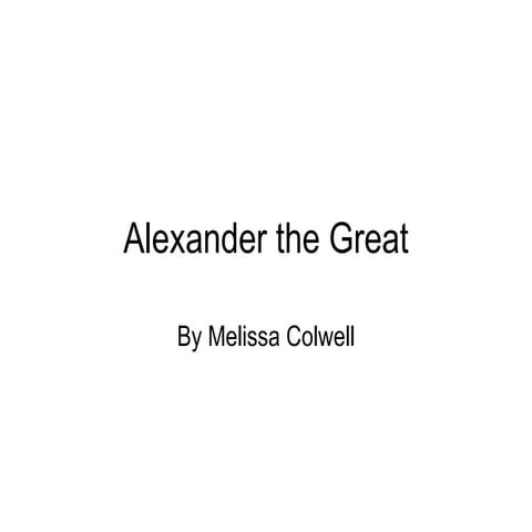 Alexander the great | PPT
