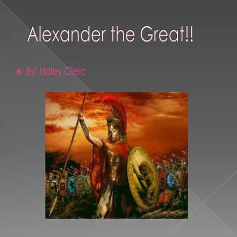 Alexander the great powerpoint | PPT