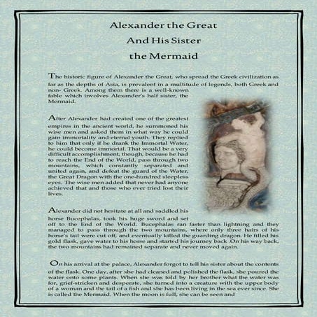 Alexander the Great and Arion and the dolphin | DOCX