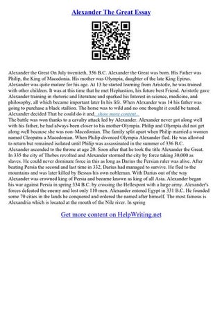 Alexander The Great | PPT