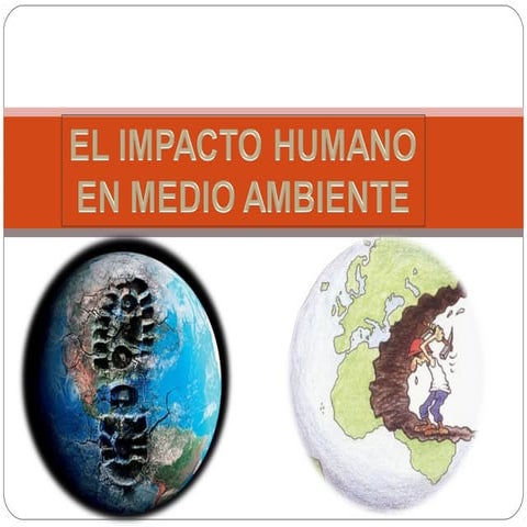 El impacto humano en el Medio Ambiente. Alexandra. | PPT | Geography ...