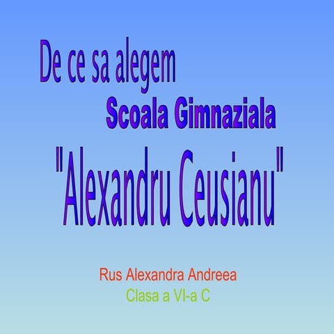 Alexandru ceusianu | PPT