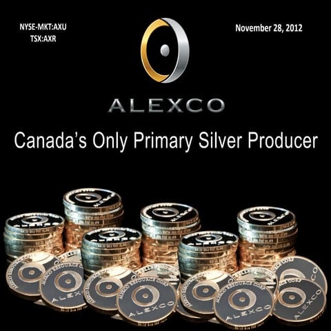 Alexco Resource Corporate Presentation | PDF