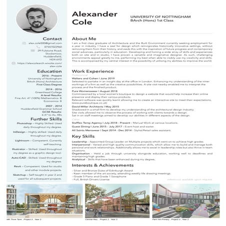 Alex Cole Curriculum Vitae | PDF