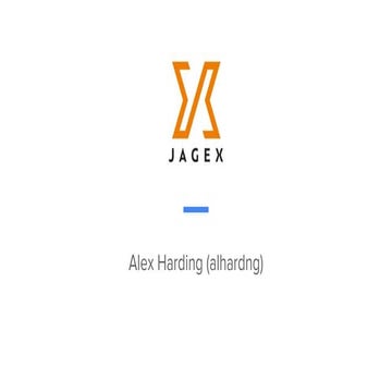 Alex harding (alhardng) jagex company analysis | PPT