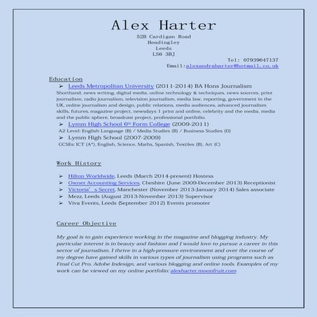 Resume-GuYanYang | DOC