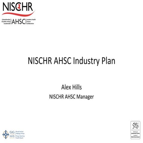 Alex hills nischr ahsc industry plan | PDF