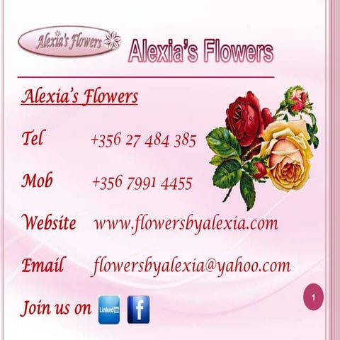 Alexia’S Flowers | PPT