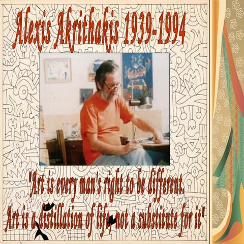 Alexis Akrithakis Famous Greek Artist | PPT