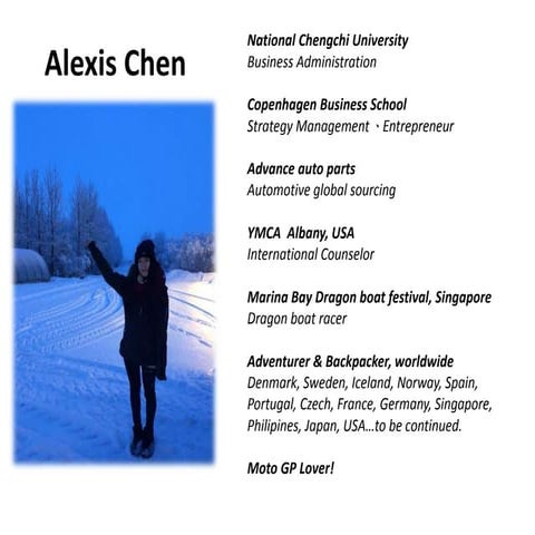 Alexis chen profile | PPT