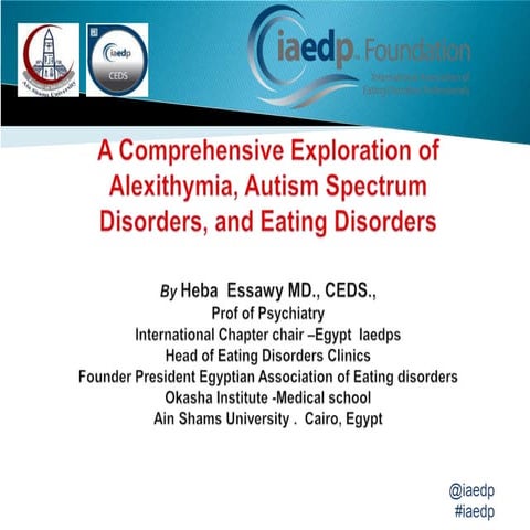 A Comprehensive Exploration of Alexithymia, Autism spectrum Disorders ...