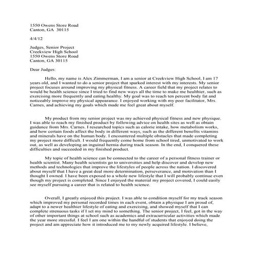 Alex letter to judge | PDF