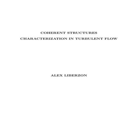 Coherent structures characterization in turbulent flow | PDF