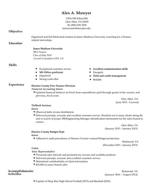 Allen DeCarlo Resume PDF | PDF