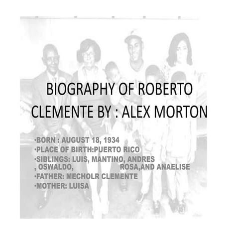Roberto Clemente by Owen | PDF