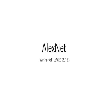 Belajar tentang algoitma AlexNet Deep learning | PPT