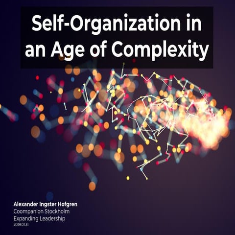 Self Organization in an Age of Complexity | PPT