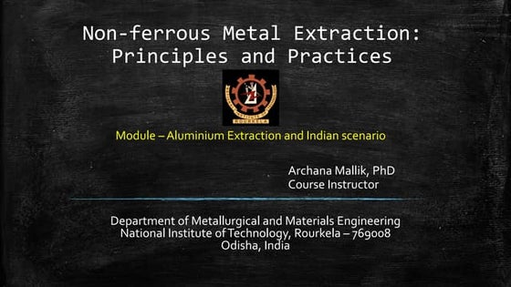 Extraction of Aluminium | PPTX